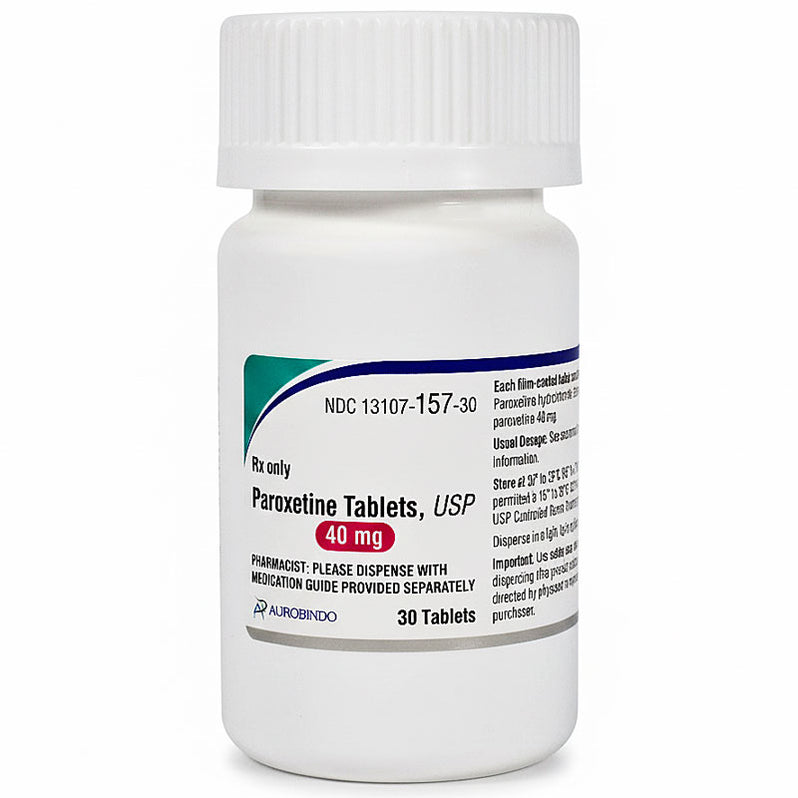 Paroxetine 40 mg Tablets by Aurobindo 30 Count — Mountainside Medical
