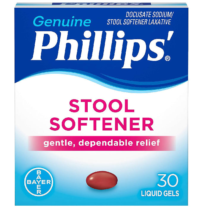 Phillips Liquigel Stool Softener Liquid Gels 100mg 30 Count ...