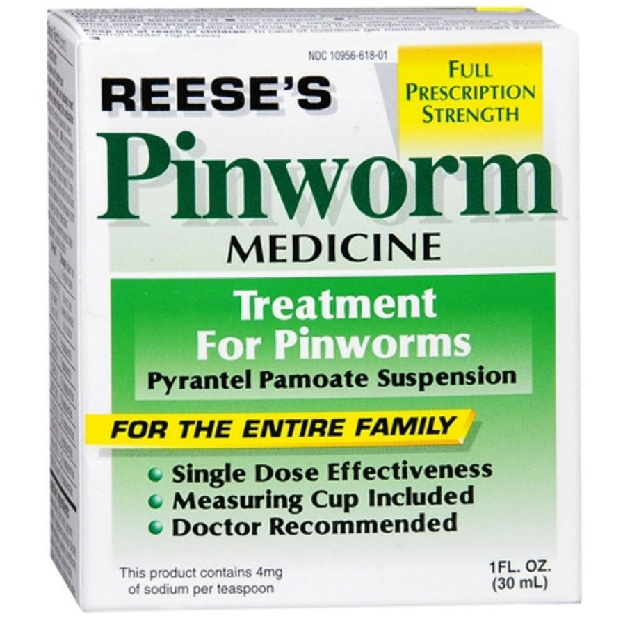 Pinworm Treatment Medicine Pyrantel Pamoate Oral Suspension 1 oz. Bott ...