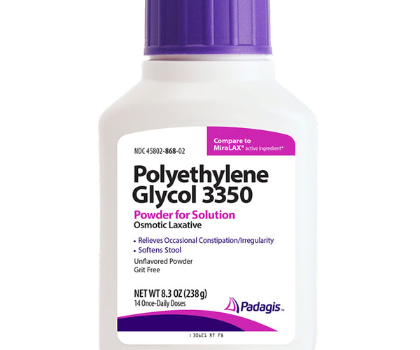Polyethylene Glycol 3350 Powder - Relieve Constipation — Mountainside ...