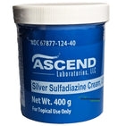 Silver Sulfadiazine Cream 1% Jar 400 Grams by Ascend — Mountainside Medical