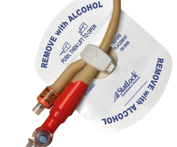 Statlock Foley Catheter Stabilization Device with Tricot Anchor Pad Ad ...