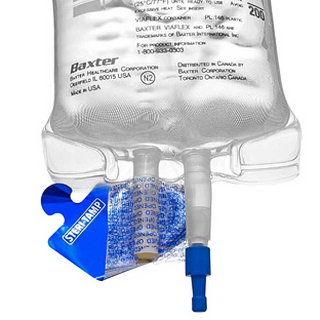 Steri-Tamp Tamper-Proof Blue Seals for IV Bags — Mountainside Medical Equipment