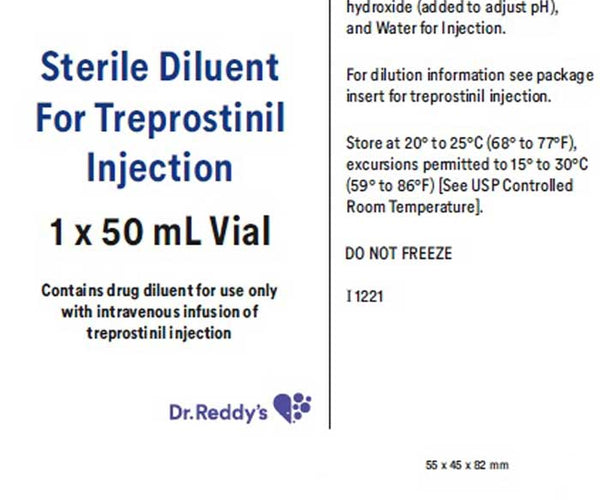 Sterile Diluent for Treprostinil Injection 50 mL Vial by Dr Reddy ...