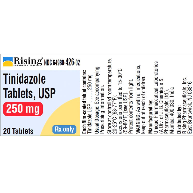 Tinidazole 250 mg: Anti-Parasitic & Infection Treatment — Mountainside ...