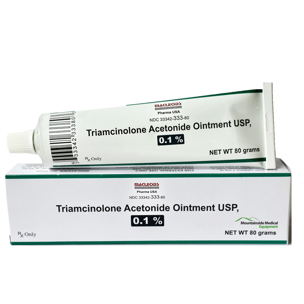 Triamcinolone Acetonide 0.1% Topical Ointment 80 Gram — Mountainside Medical Equipment
