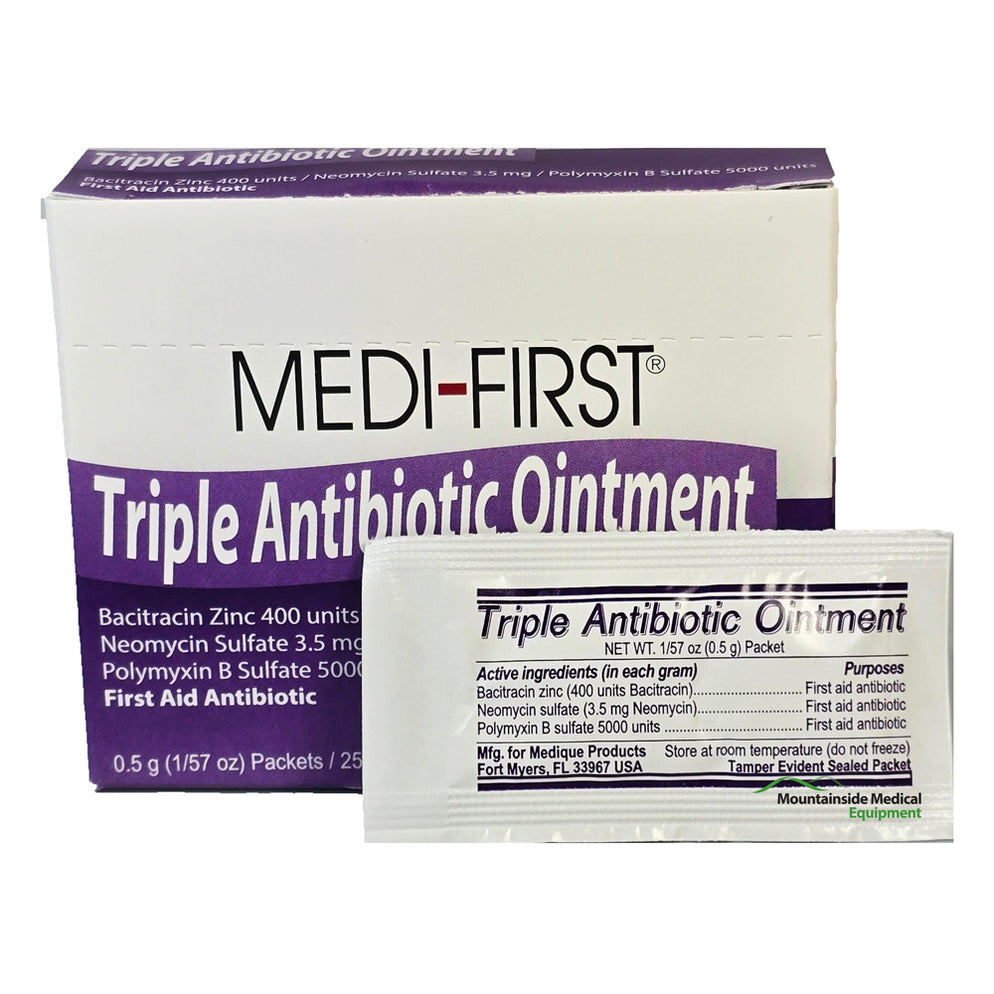 Triple Antibiotic Ointment Packets For Cuts, and Scrapes Relief ...