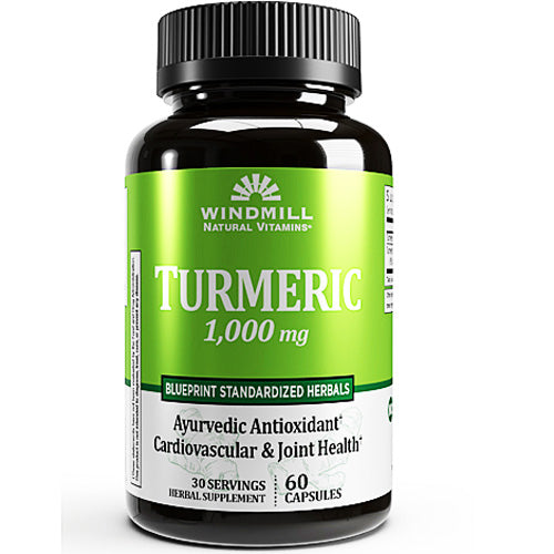 Turmeric Curcumin 1000 mg Ayurvedic Antioxidant 60 Capsules ...