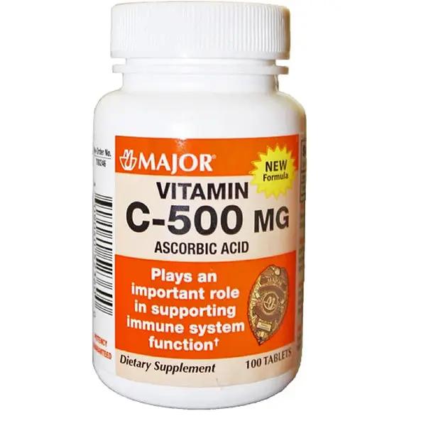 Vitamin C Tablets 500 mg (Ascorbic acid) 100 Count — Mountainside ...