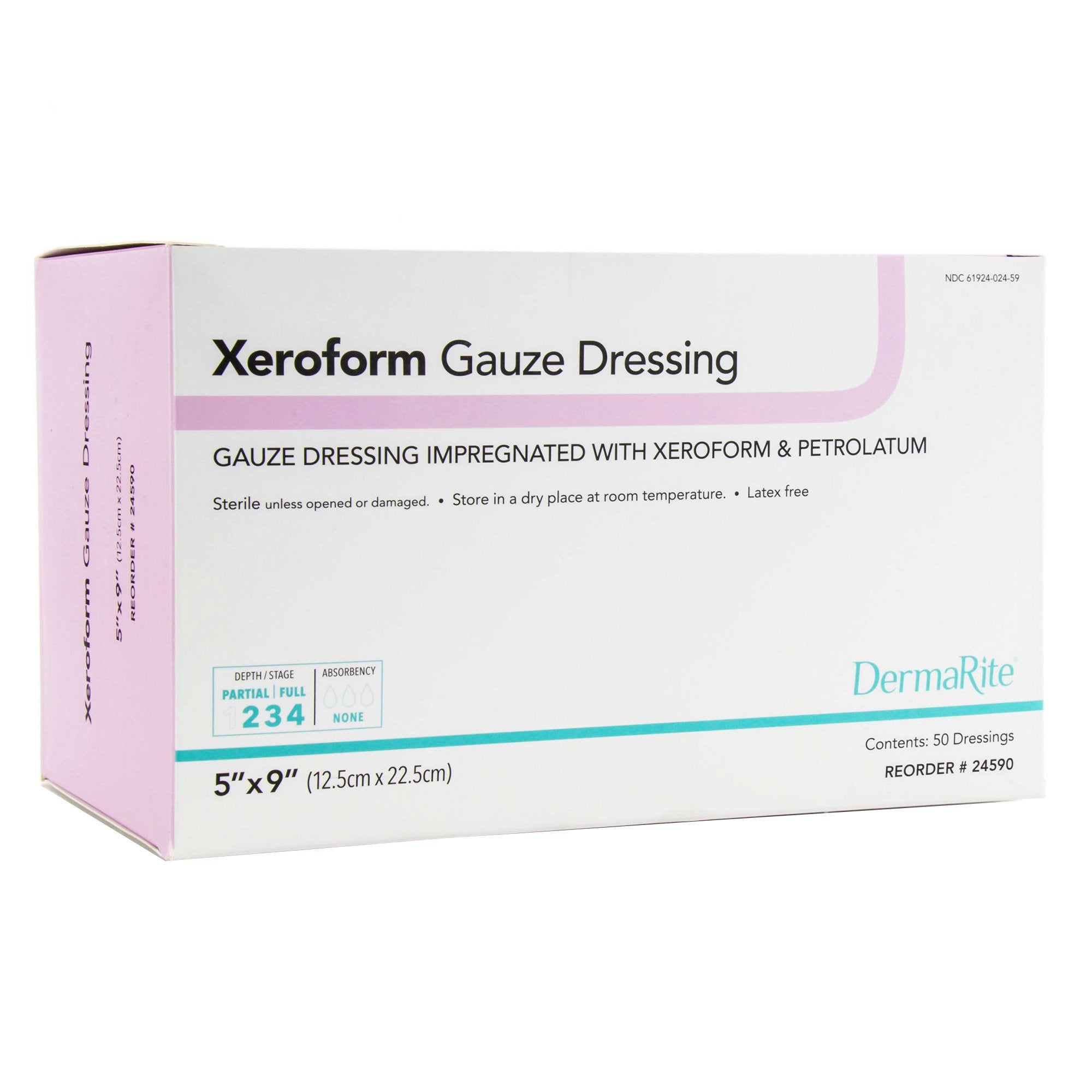 Xeroform Petrolatum Dressings 5 inch x 9 inch Sterile 50/bx ...