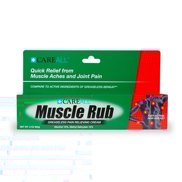 Muscle Rub Cream Extra Strength, Non-Greasy Formula 3oz Tube ...