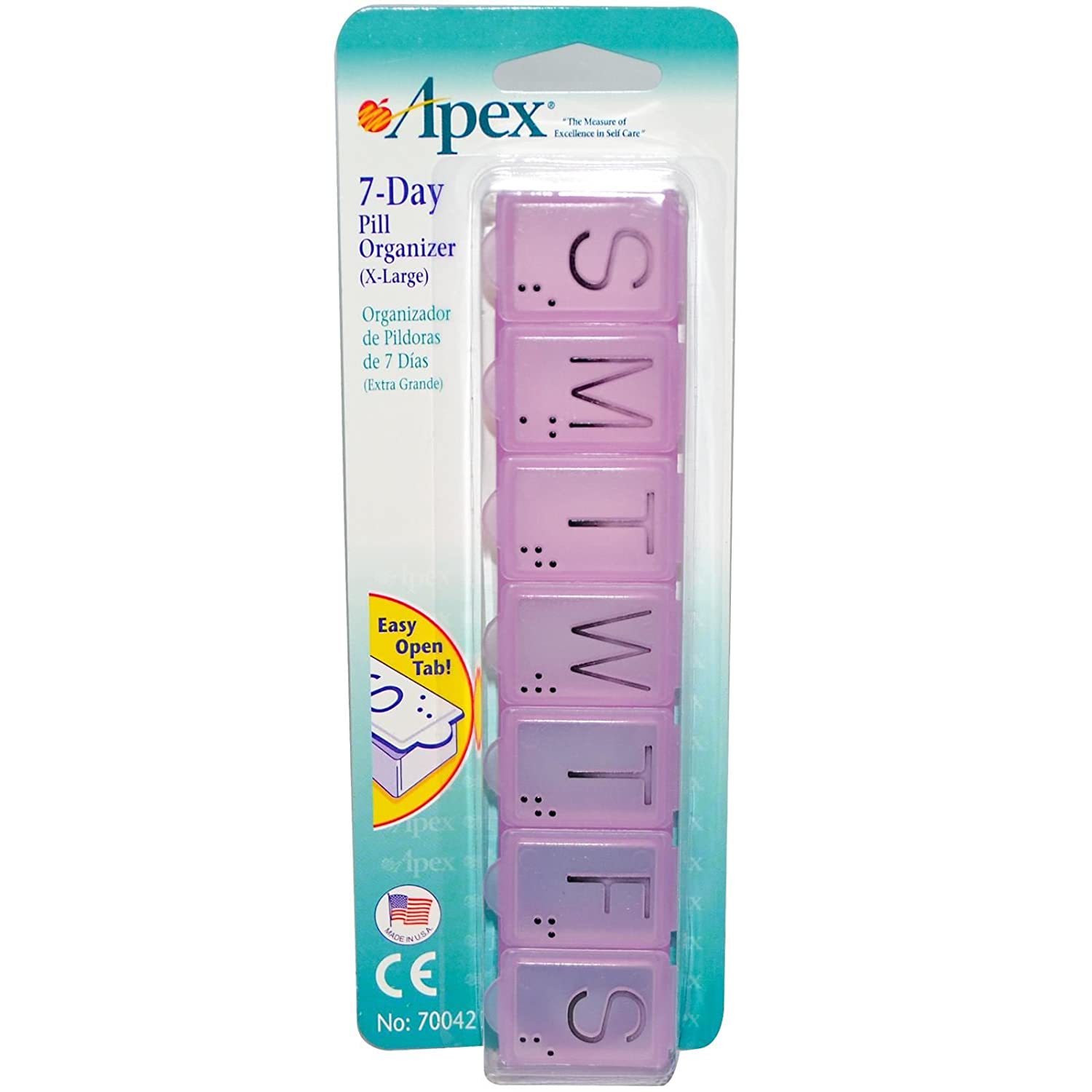 Apex 7-Day Pill Organizer, X-Large — Mountainside Medical