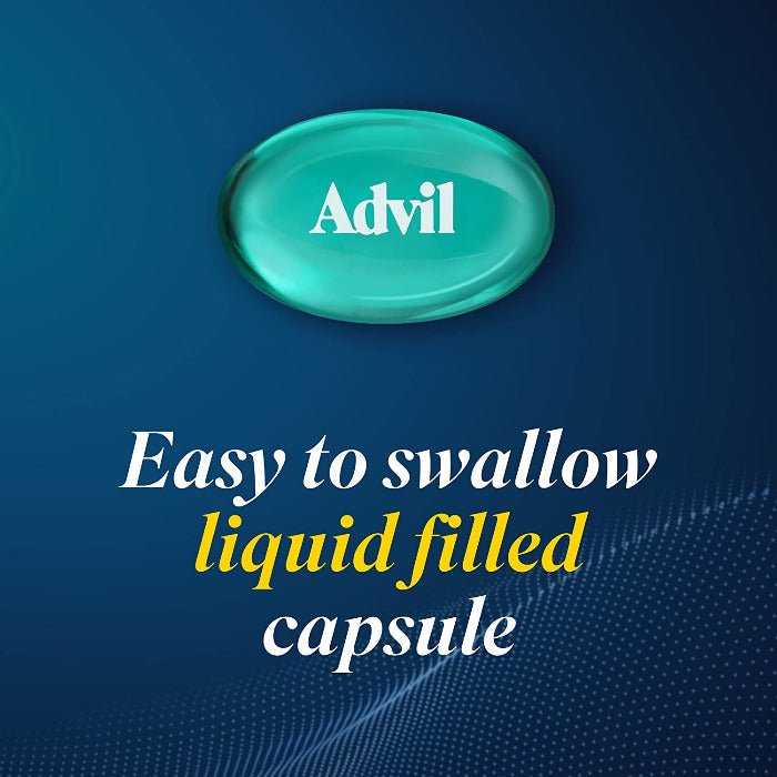 Advil Liqui-Gel Minis Pain Reliever and Fever Reducer Ibuprofen 200mg ...