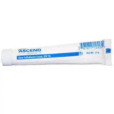 Ascend Silver Sulfadiazine Cream 1%, 25 Gram Tube (Rx) — Mountainside ...