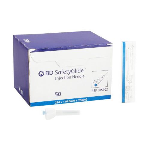 BD 305915 SafetyGlide Hypodermic Needles 21G x 1", 50/box ...