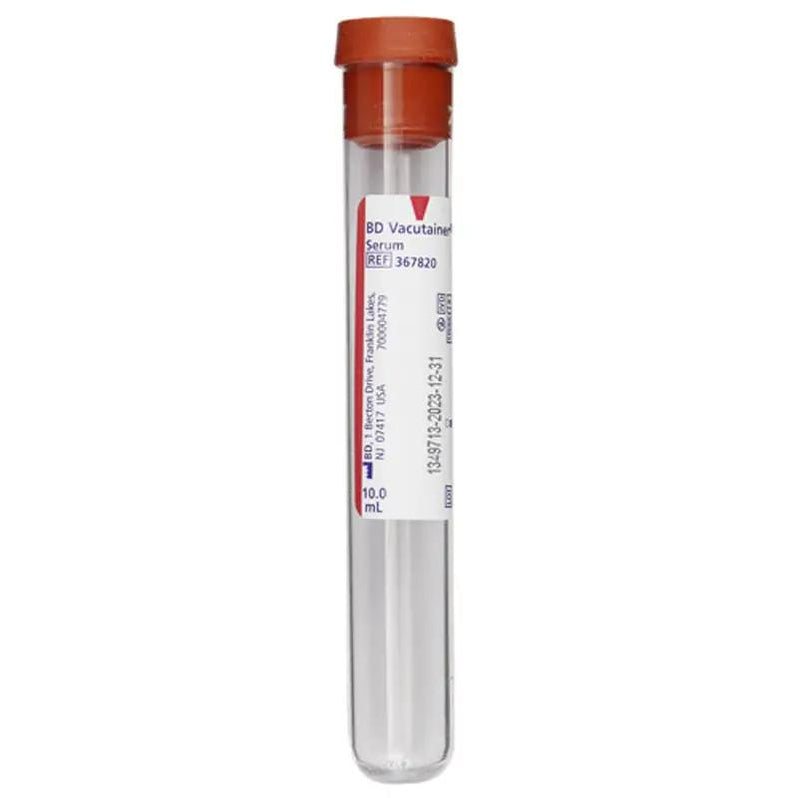 BD 367820 Vacutainer Plastic Serum Blood Collection Tubes 10 mL, 16mm ...