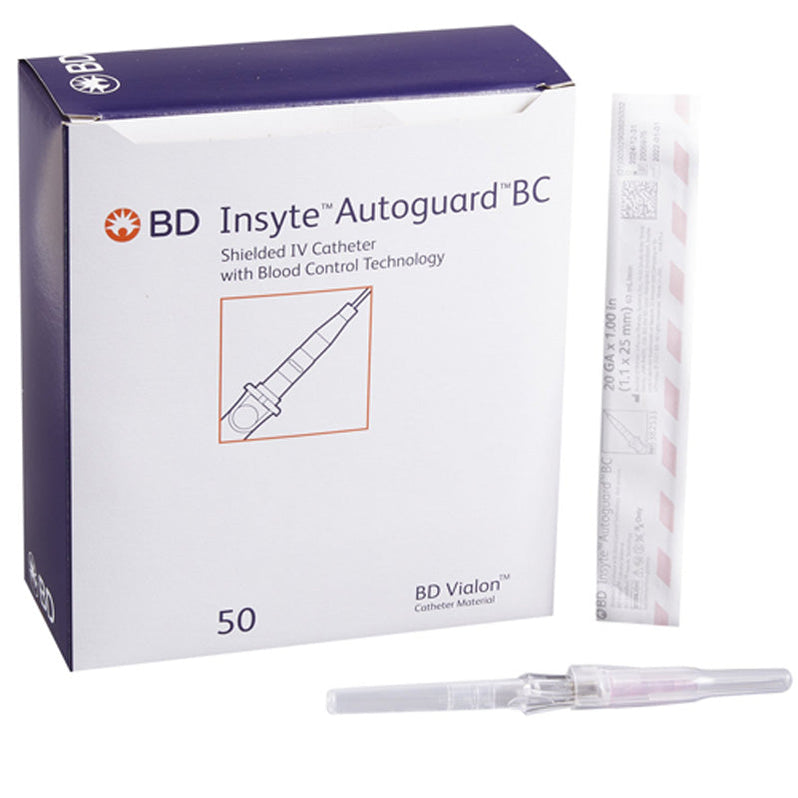 BD 20 G x 1 inch Insyte IV Catheter Needle with Blood Control ...