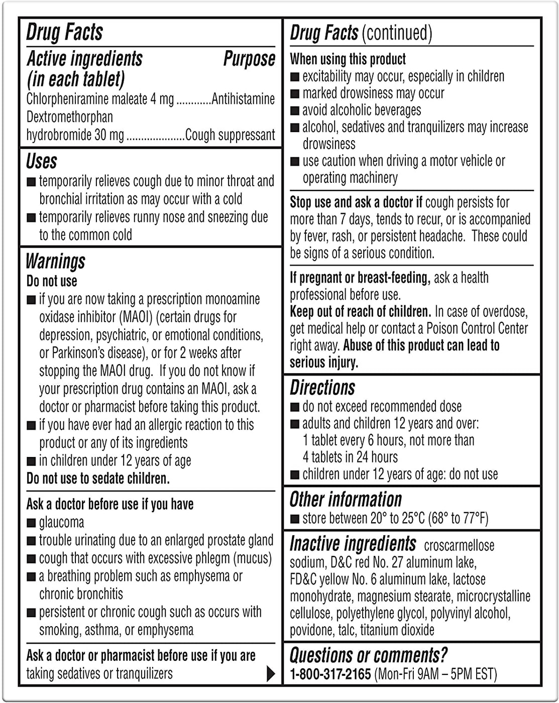 Coricidin HBP Cold and Cough Medicine, Tablets 16 Count — Mountainside ...