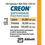 Creon DR (Pancrelipase) Capsules 24,000 USP Units 100/Bottle (RX ...