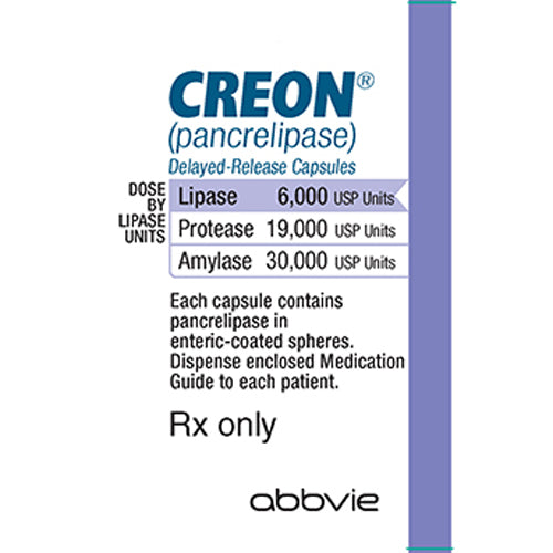 Creon DR (Pancrelipase) Capsules 6000 USP — Mountainside Medical Equipment