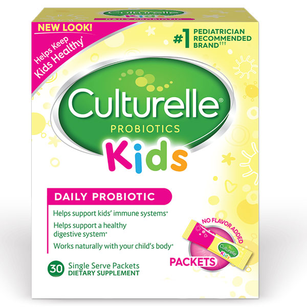 Culturelle Kids Daily Probiotic Packets with Lactobacillus GG, 30 Coun ...