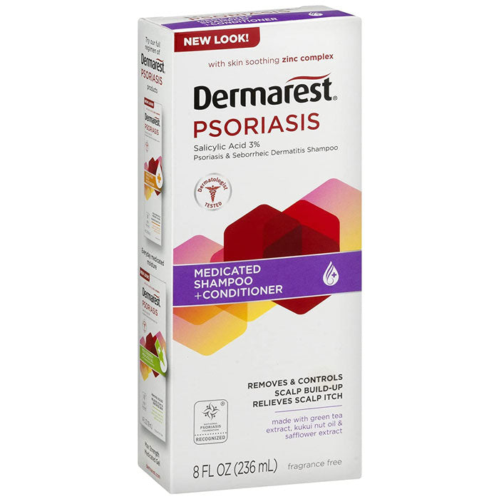 Dermarest Psoriasis Medicated Shampoo Plus Conditioner 8oz ...