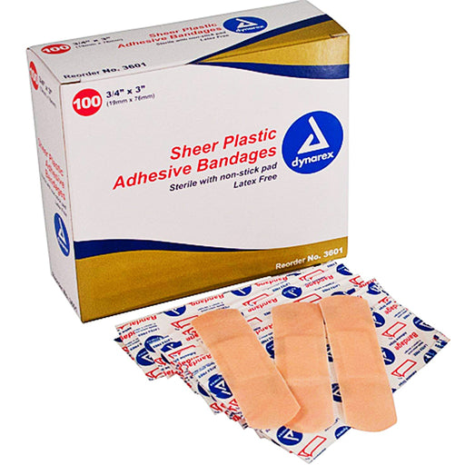 Band Aids McKesson Sterile Adhesive Bandages - 1x3 Inch Plastic Strips ...