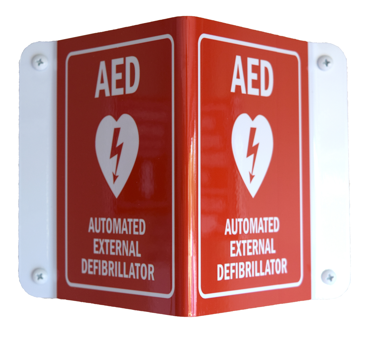 AED 3D Red Sign (Automated External Defibrillator) — Mountainside ...