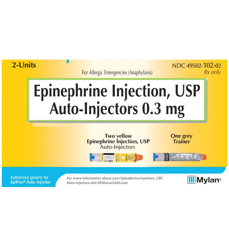 Epinephrine Auto-injector (Generic Epipen) For Adults 0.3 mg ...