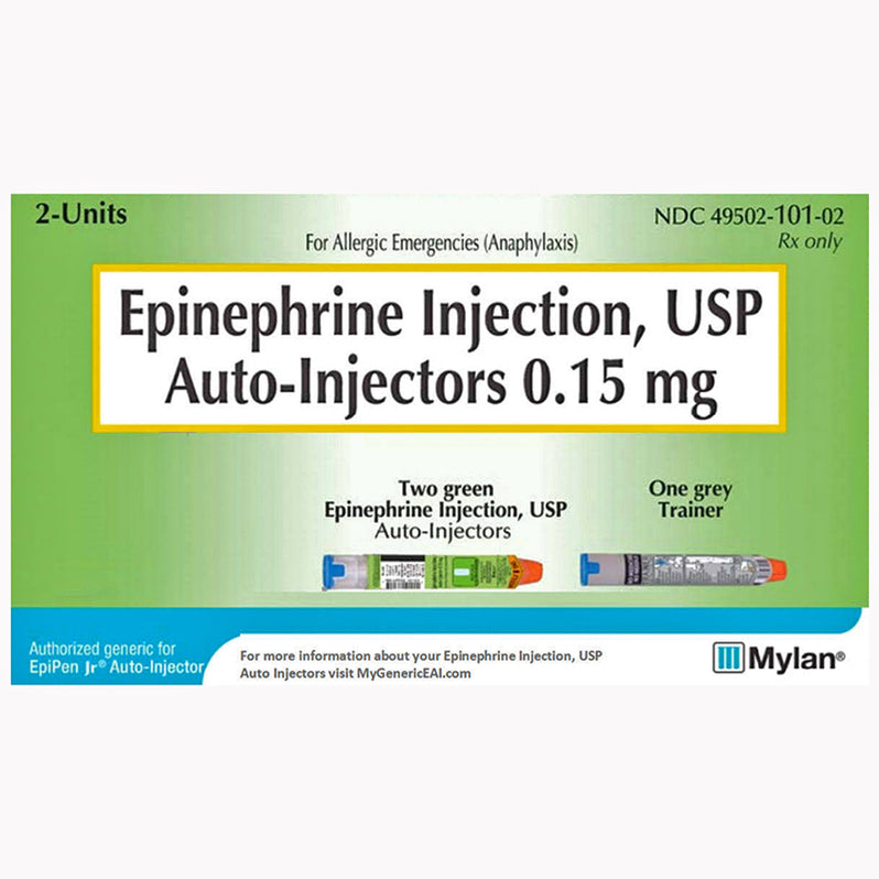 Epinephrine Jr Epipen Auto-Injector Ages & Weight 33 to 66 lbs ...