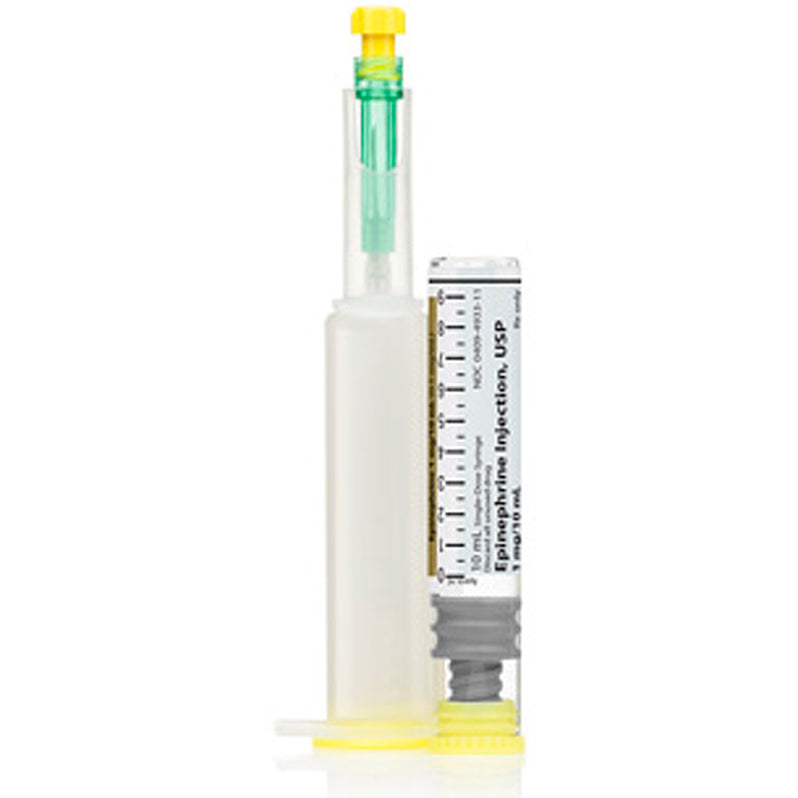 Epinephrine 0.1 mg Syringe: Allergy & Cardiac Rescue — Mountainside Medical