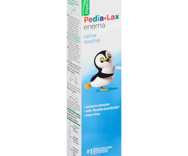 Fleet Pedia Lax Pediatric Childrens Saline Enema with Flexible Lubrica ...