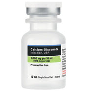 Calcium Gluconate Injection 1000mg Vial Single-Dose — Mountainside ...