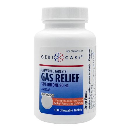 Gas Relief Chewable Tablets Regular Strength Mint Flavor, 100 Count ...
