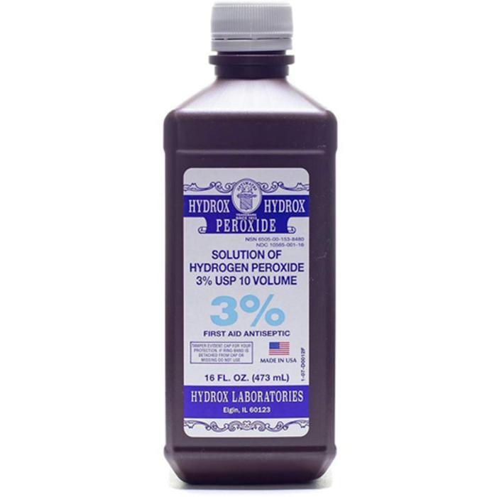 Hydrogen Peroxide 3%, 16 oz Bottle — Mountainside Medical Equipment