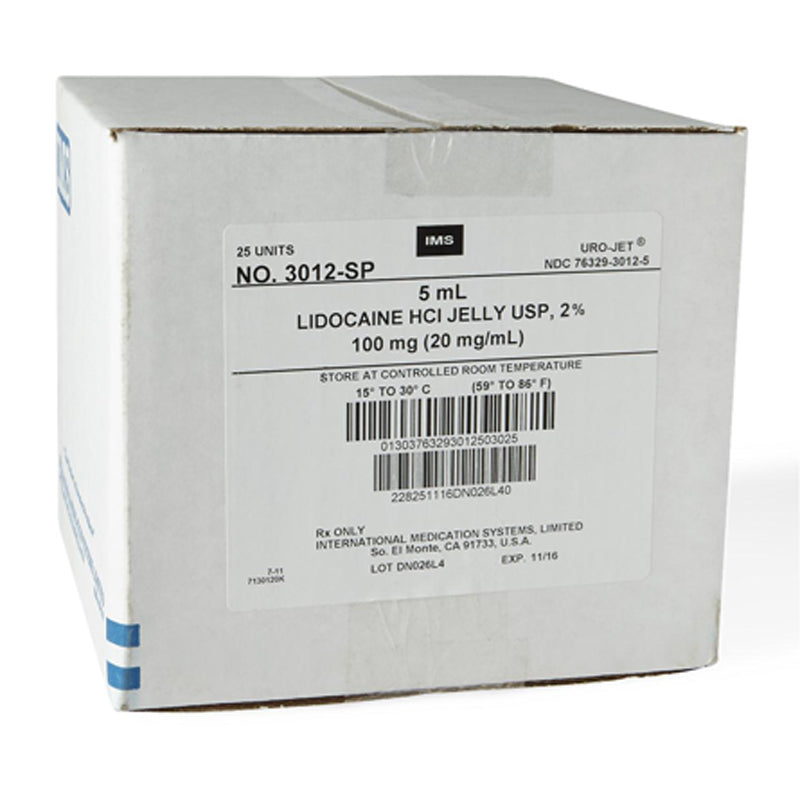 Lidocaine Jelly 2% Prefilled Syringes 100mg Uro-Jet, 25/Box (Rx ...