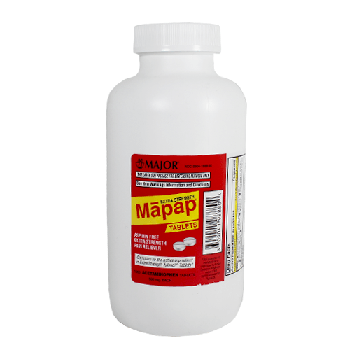 Acetaminophen 500mg Pain Reliever / Fever Reducer Bulk Bottle 1000 Tab ...