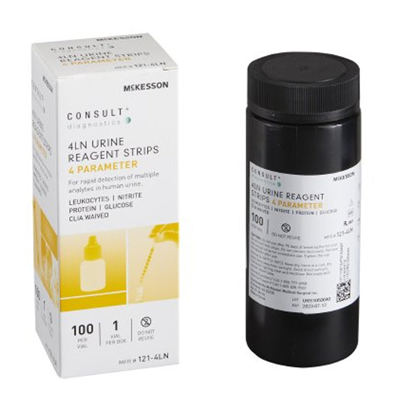 4 LN Urine Reagent Test Strips, 100 Per Bottle — Mountainside Medical ...