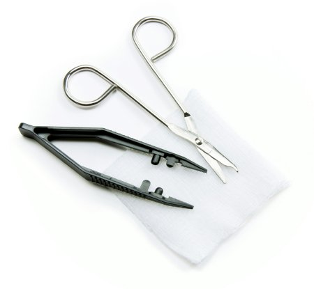 Suture Removal Kit with Plastic Forceps — Mountainside Medical Equipment