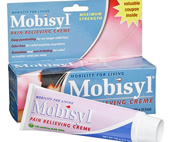 Mobisyl Pain Relieving Creme with Trolamine salicylate 10%, 3.5 oz ...