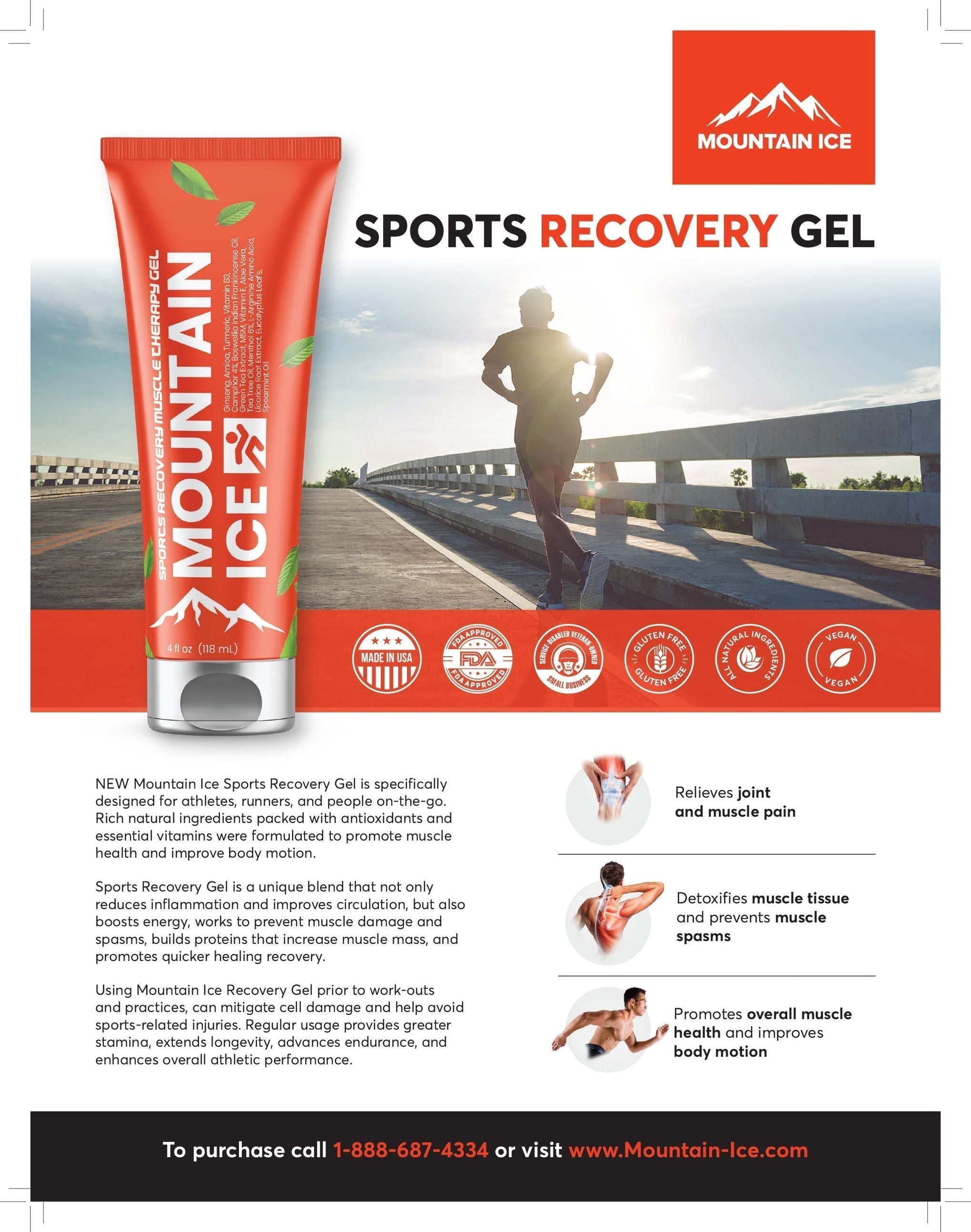 Sports Recovery Gel - Natural Muscle Pain Relief & Healing ...