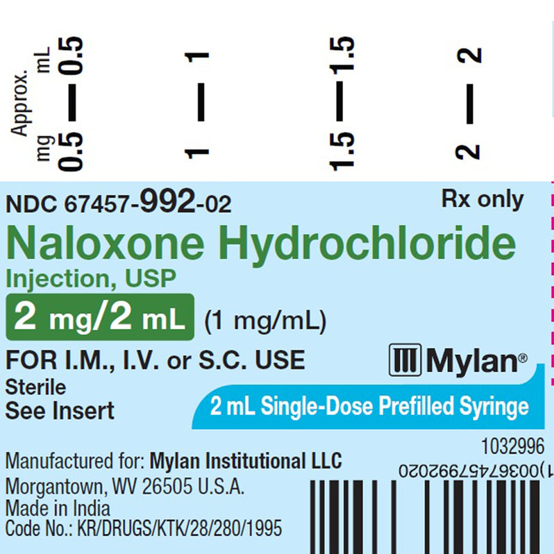 Naloxone Hydrochloride Injection Prefilled Syringe 2 mL — Mountainside ...