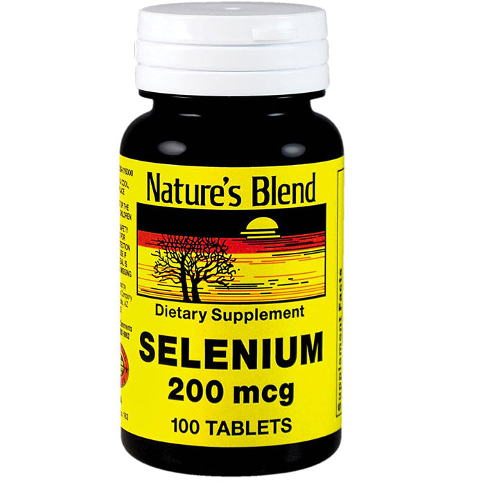 Selenium 200mcg Tablets (Powerful Antioxidant) by Nature's Blend ...