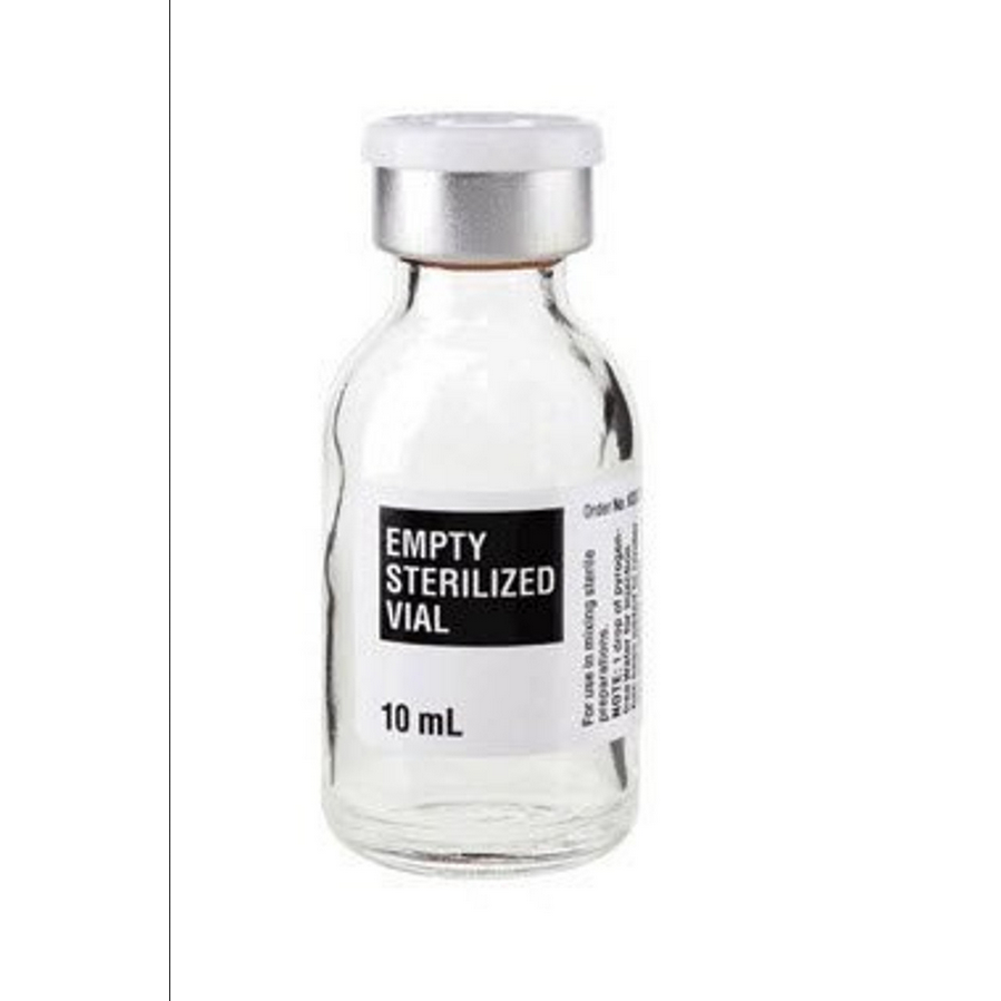 Empty Sterilized Glass Vial 10 mL, 25/pack — Mountainside Medical Equipment