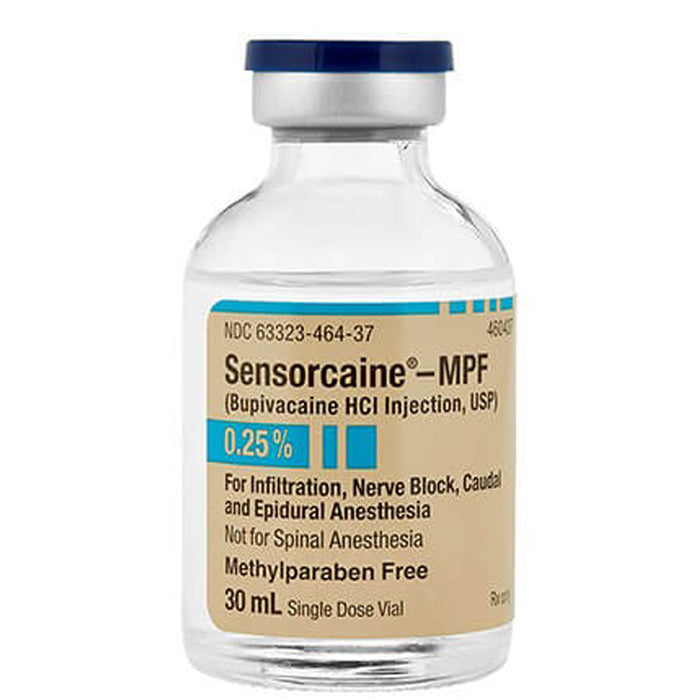 Sensorcaine MPF (Bupivacaine HCL Injection) 0.25% 30 mL Single-dose Vi ...