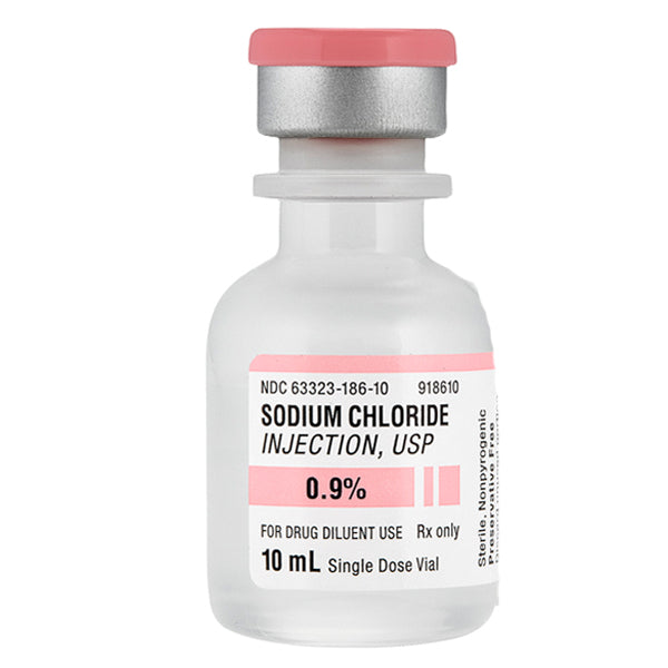 Sodium Chloride for Injection 10 ml (25) Pack (Rx) — Mountainside Medical Equipment