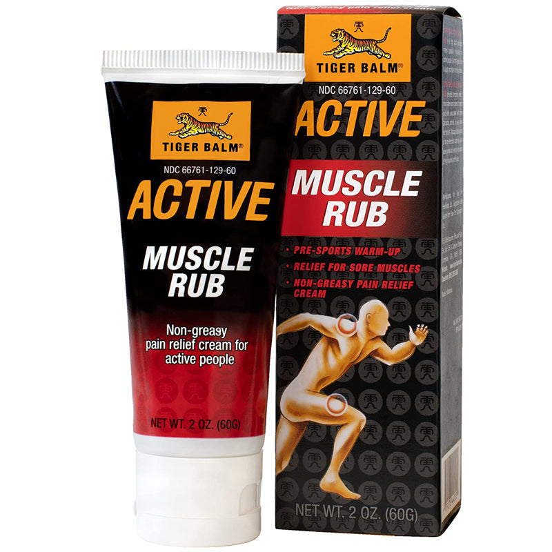 Tiger Balm Active Muscle Rub Cream Non-Greasy Formula — Mountainside ...