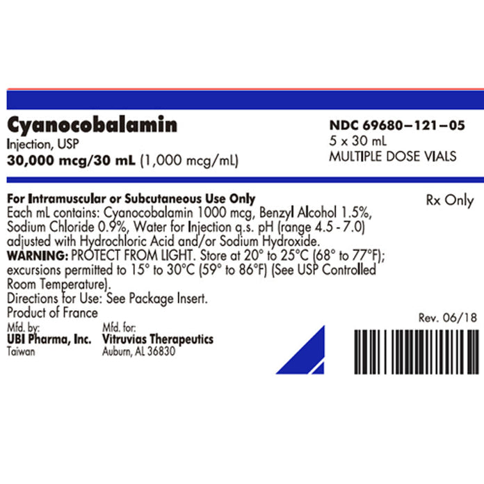 Cyanocobalamin Injection — Mountainside Medical Equipment