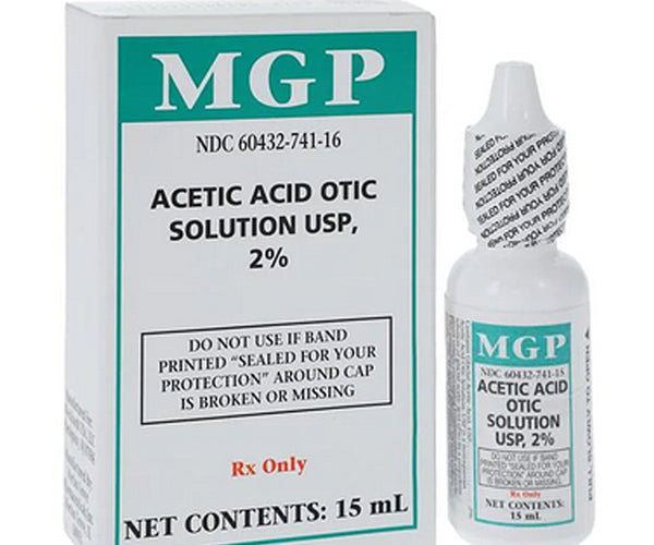 Wockhardt Acetic Acid Otic Solution 2% 15 mL for Ear Infections (Rx ...