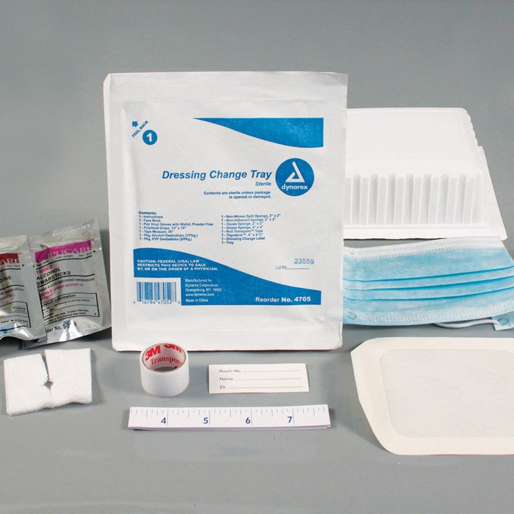 Dressing & Medical Tube Changing Tray, Sterile — Mountainside Medical ...